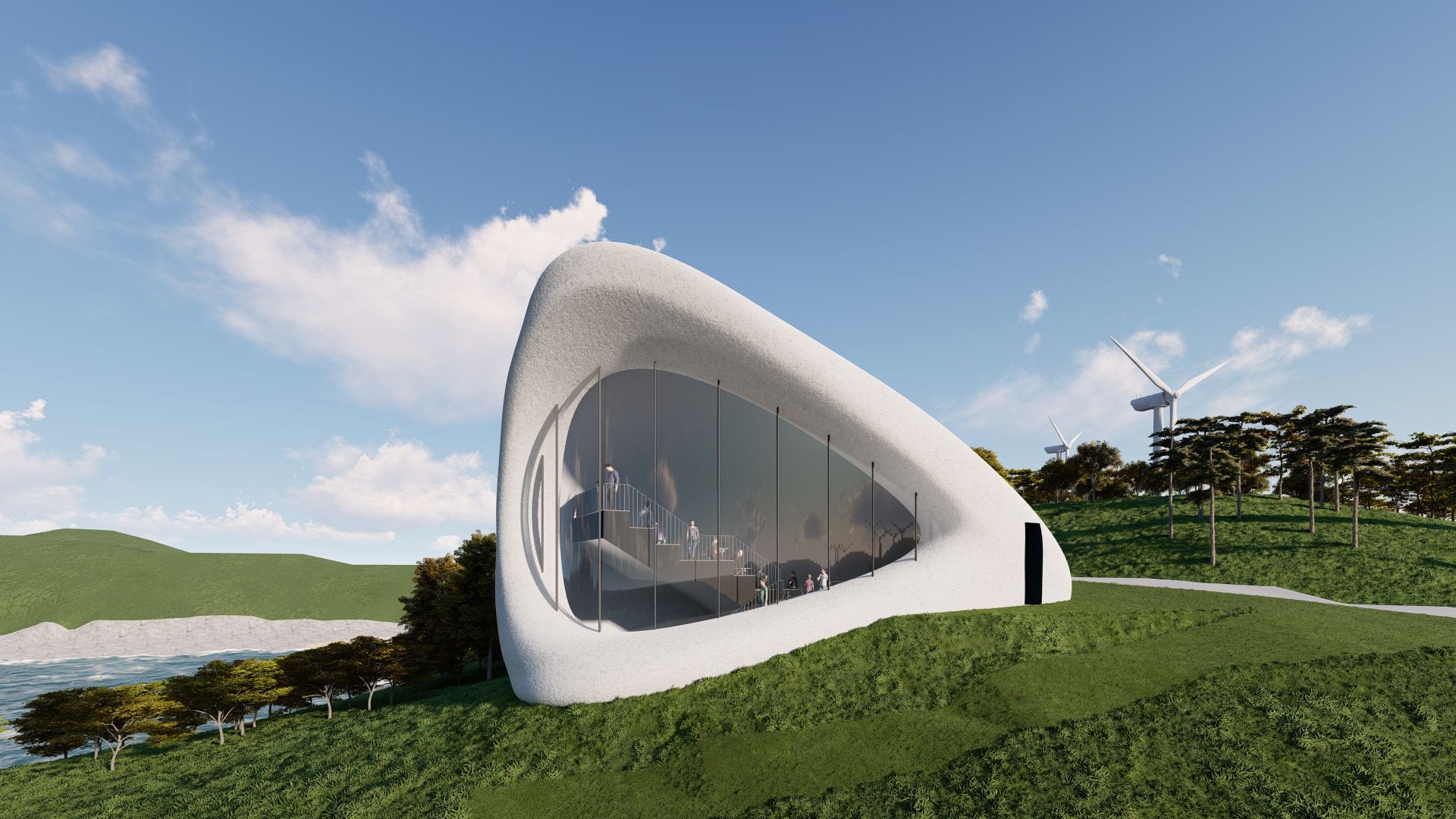 자은 바람언덕 낙조전망카페 — FLAT ARCHITECTS STUDIO