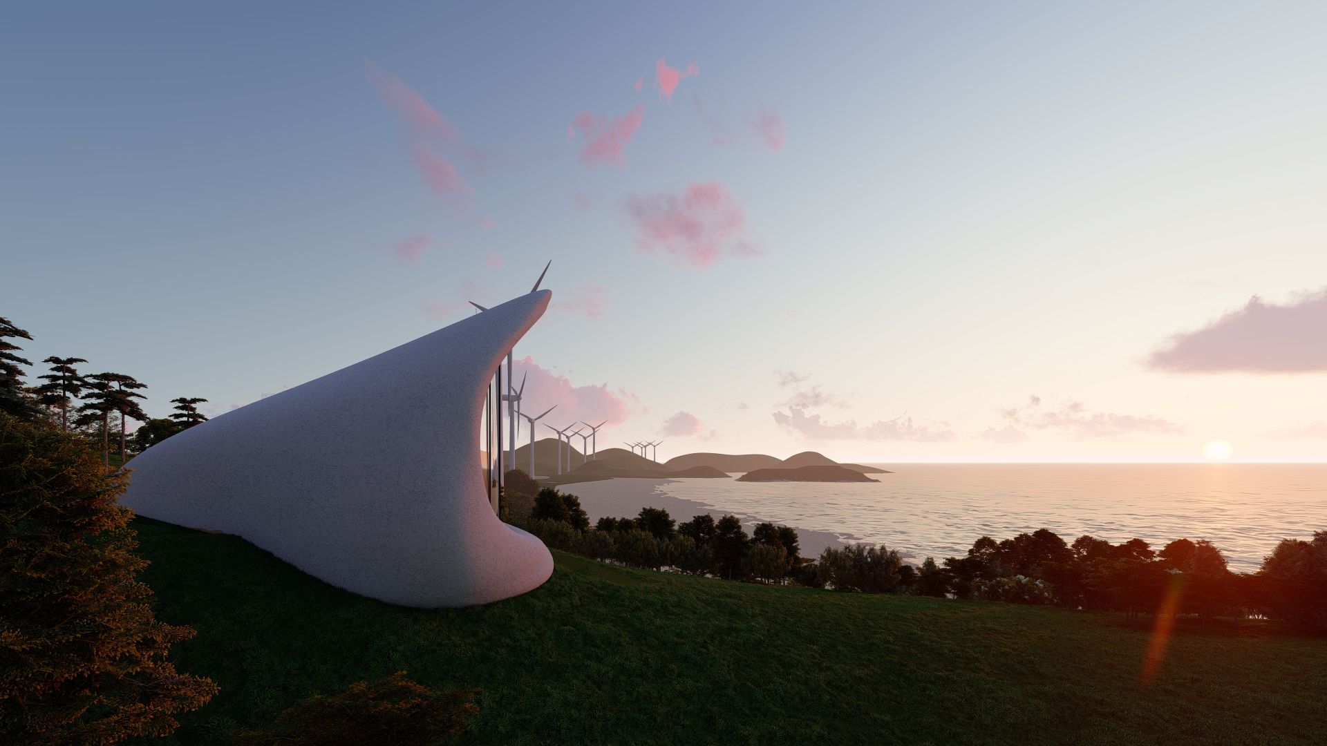 자은 바람언덕 낙조전망카페 — FLAT ARCHITECTS STUDIO